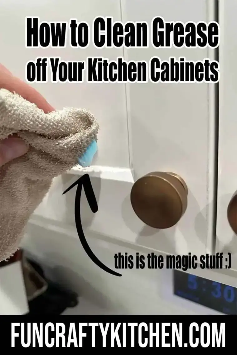 How to Clean Grease off Your Kitchen Cabinets - FunCraftyKitchen