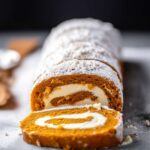 Pumpkin Swiss Roll Recipe - FunCraftyKitchen