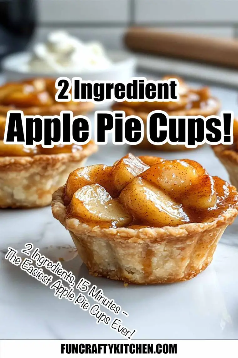 2 Ingredient Apple Pie Cups! - FunCraftyKitchen