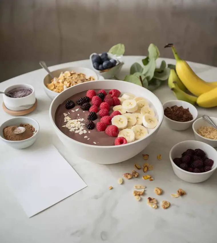 Cacao Smoothie Bowls - FunCraftyKitchen