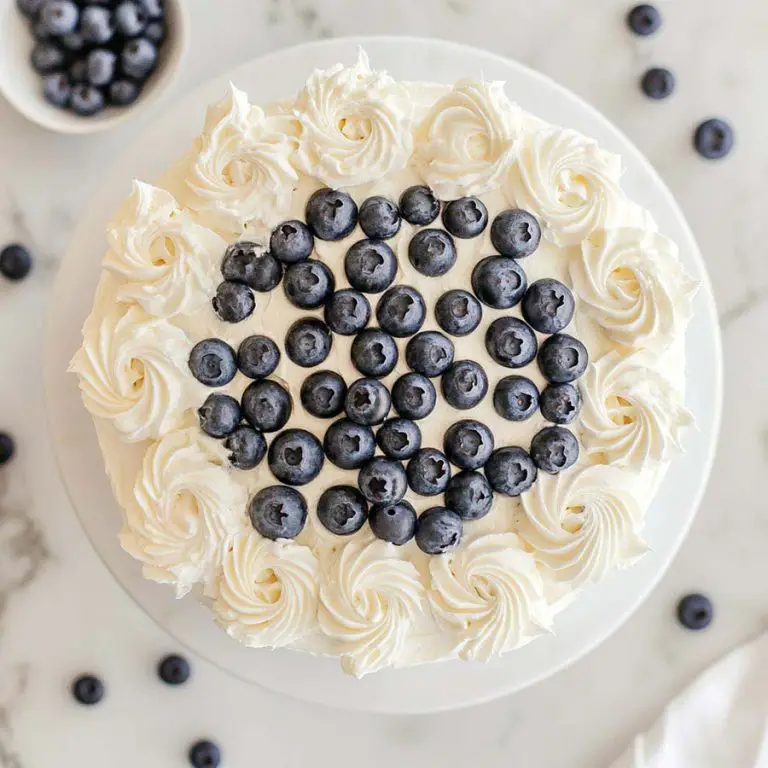 Blissful Blueberry Shortcake Cake - FunCraftyKitchen