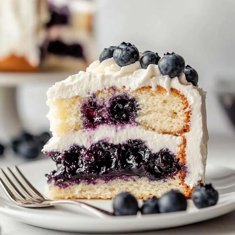Blissful Blueberry Shortcake Cake - FunCraftyKitchen