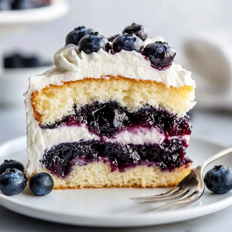 Blissful Blueberry Shortcake Cake - FunCraftyKitchen