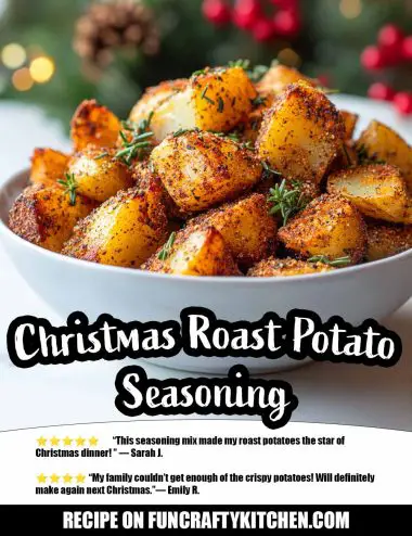 Christmas Roast Potato Seasoning - FunCraftyKitchen