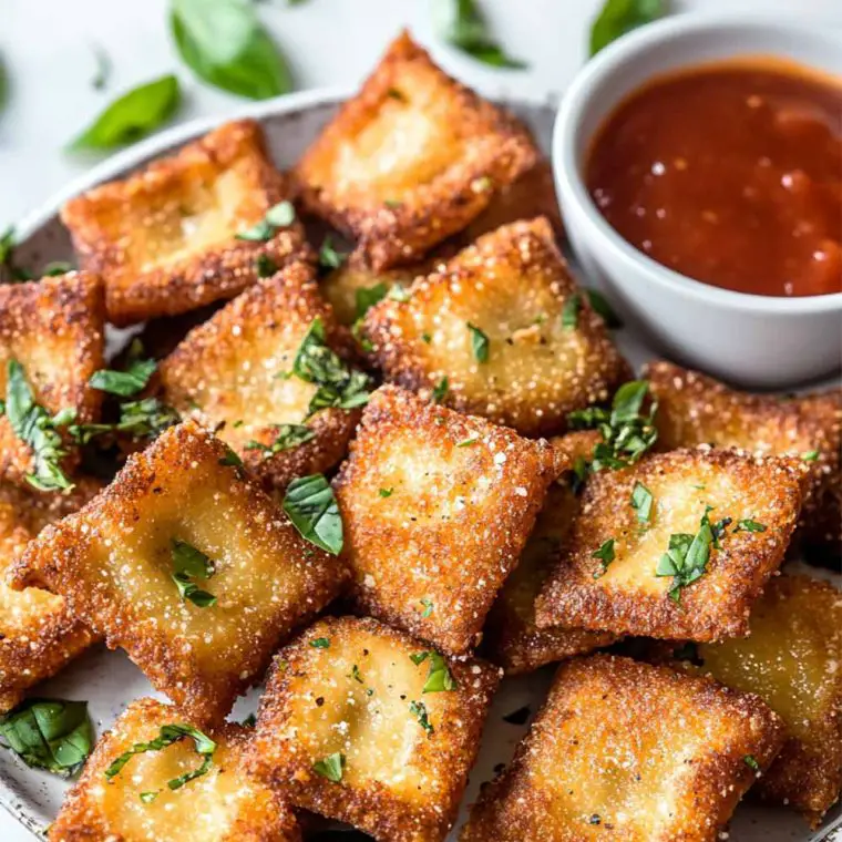 Crispy Fried Ravioli Bites - FunCraftyKitchen