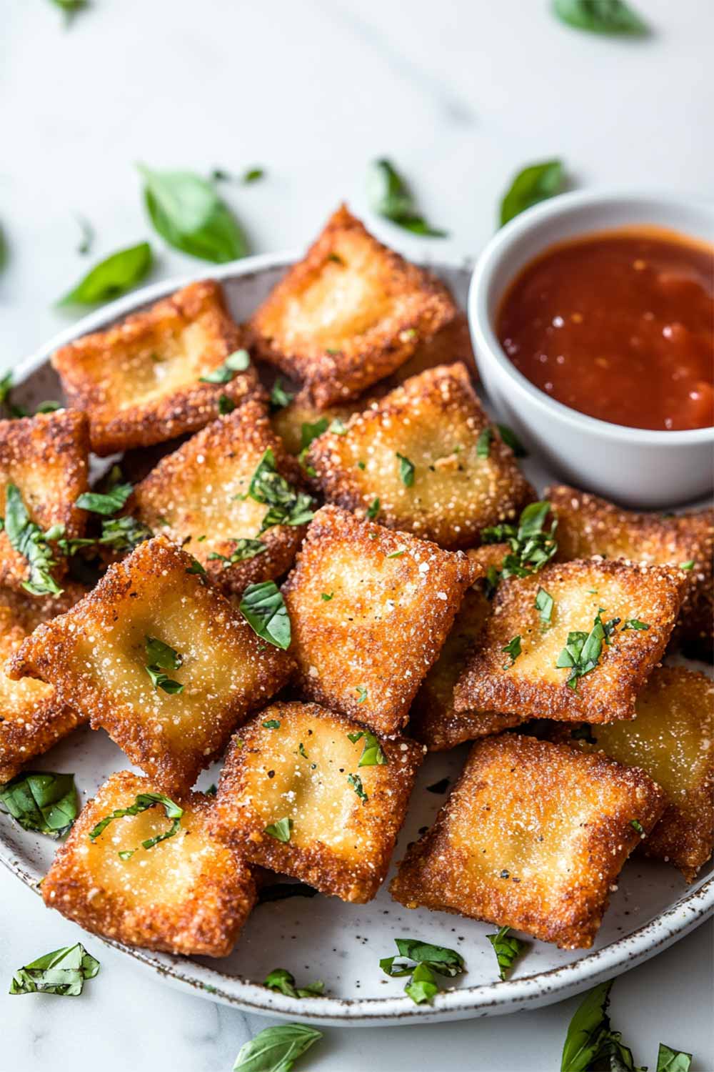 Crispy Fried Ravioli Bites - FunCraftyKitchen