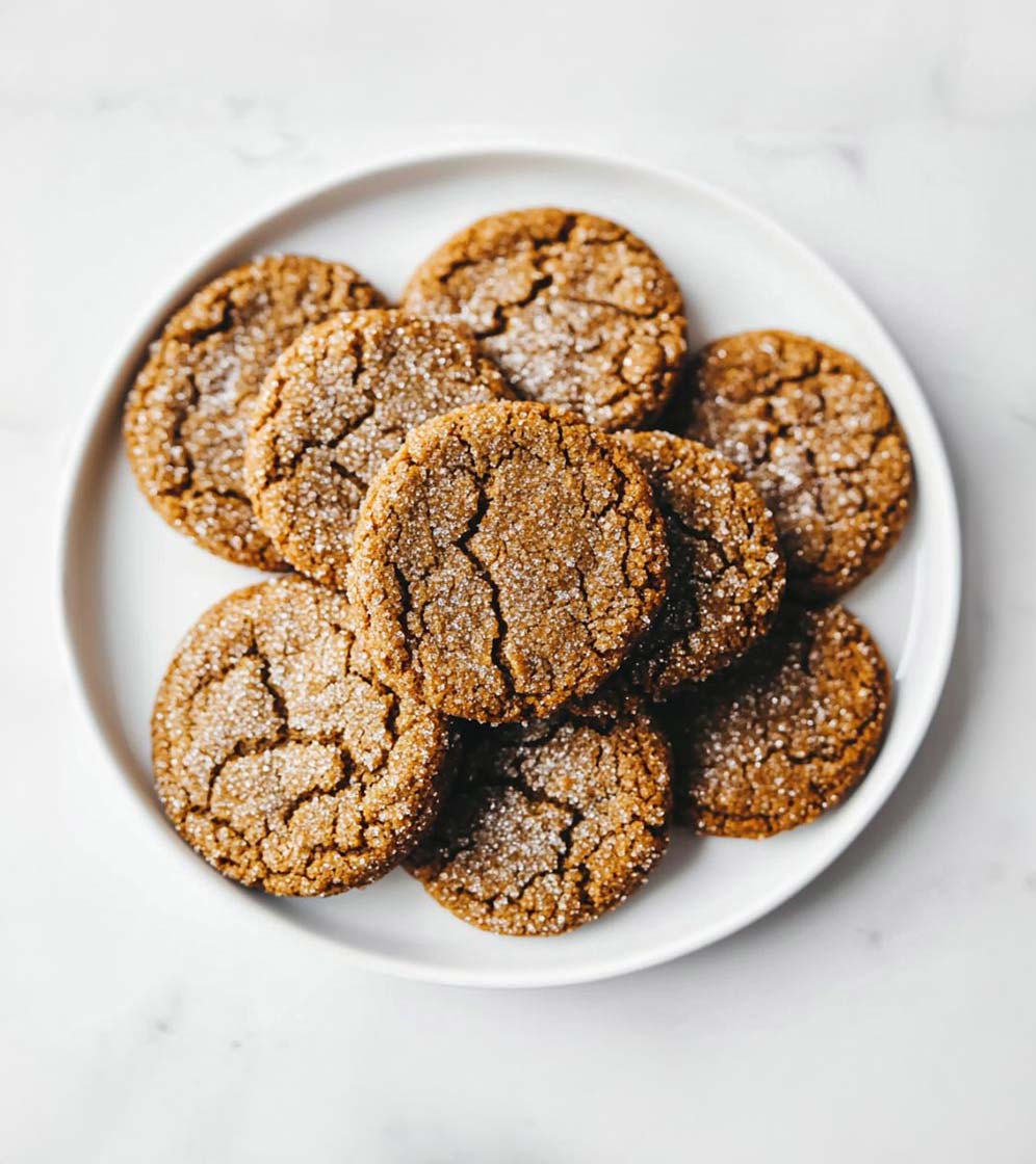 Easy Molasses Sugar Cookies - FunCraftyKitchen