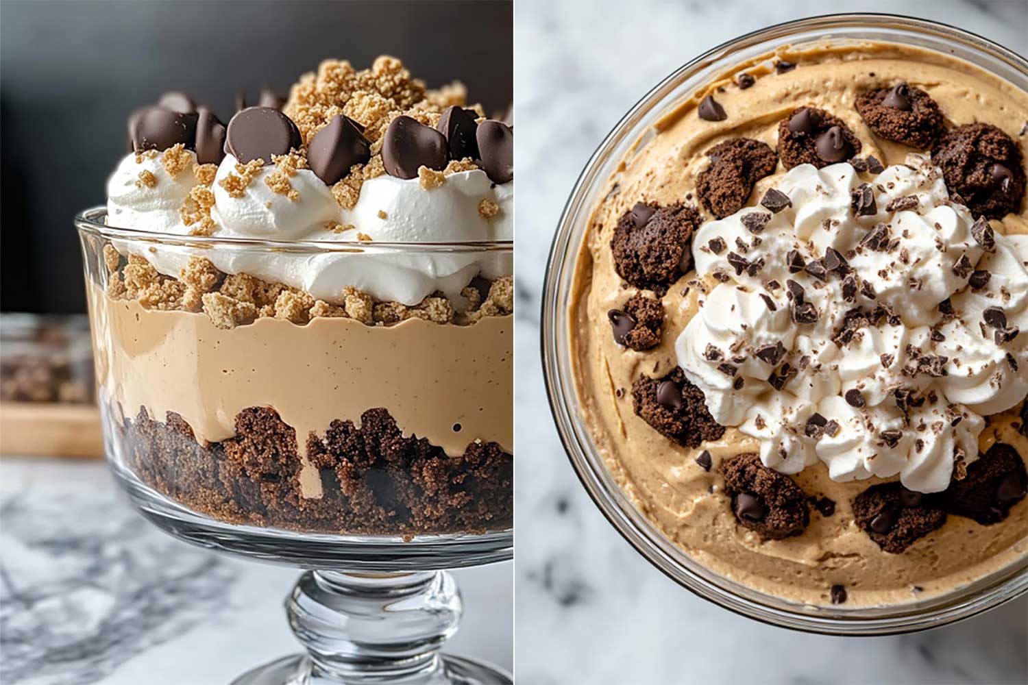 Creamy Peanut Butter and Fudgy Brownie Layered Dessert - FunCraftyKitchen