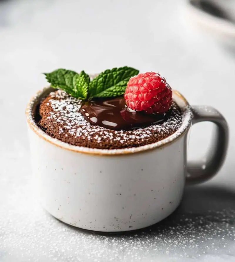 Molten Chocolate Lava Mug Cake - FunCraftyKitchen