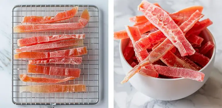 Candied Watermelon Rinds - FunCraftyKitchen