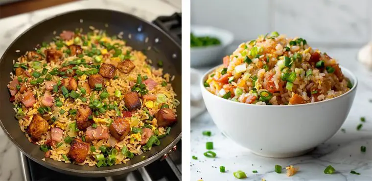 Spam Fried Rice - FunCraftyKitchen