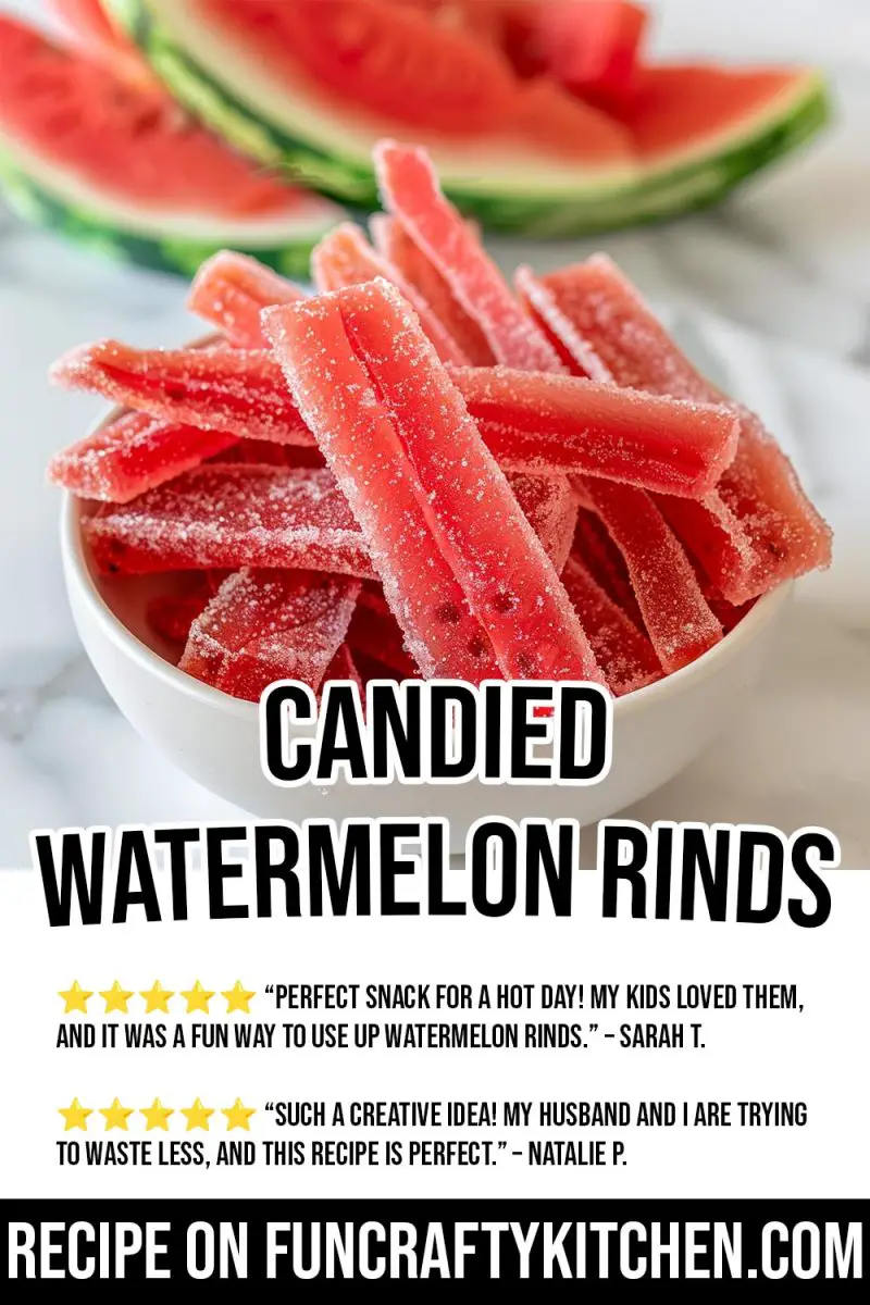 Candied Watermelon Rinds - FunCraftyKitchen