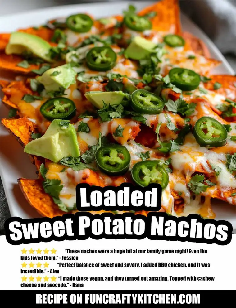 Loaded Sweet Potato Nachos - FunCraftyKitchen