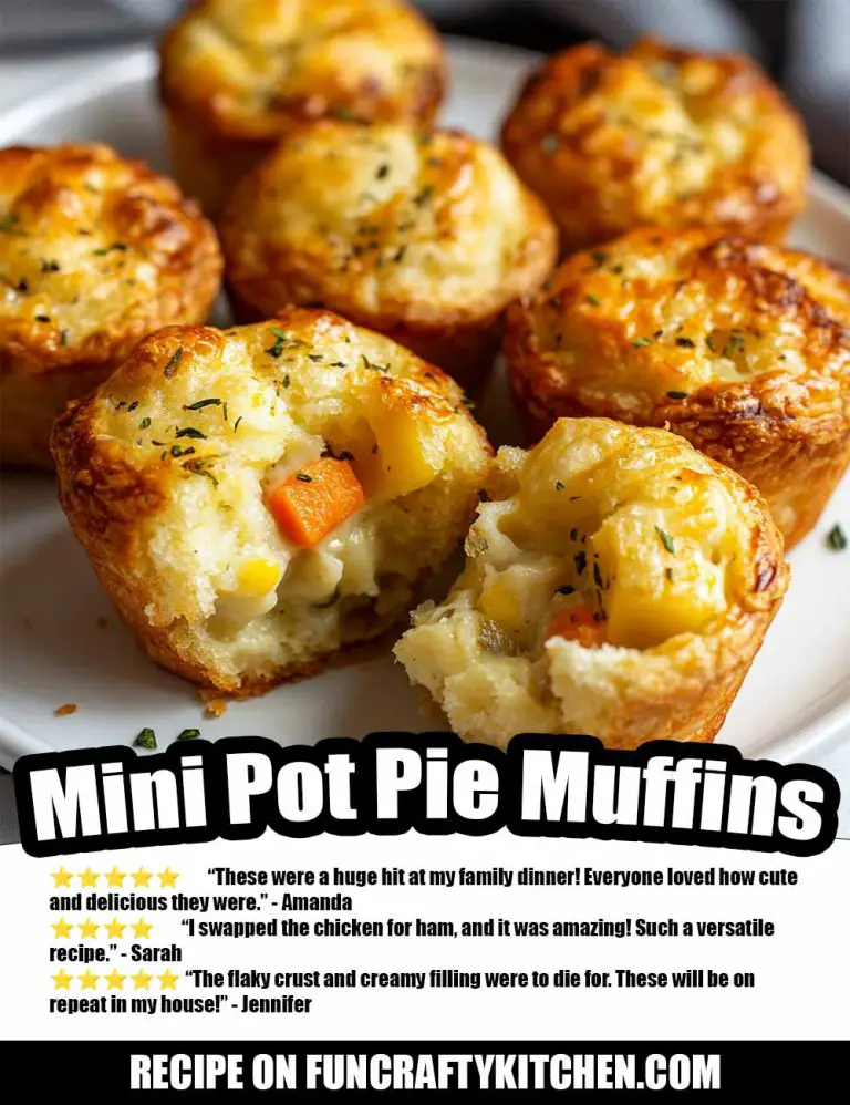 Mini Pot Pie Muffins - FunCraftyKitchen