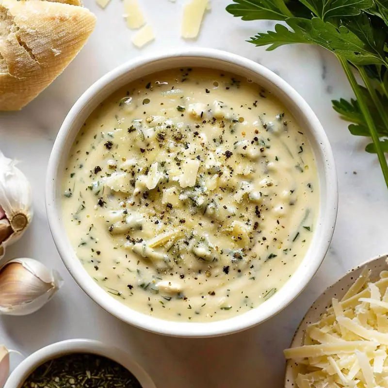 Garlic Parmesan Herb Dip - FunCraftyKitchen