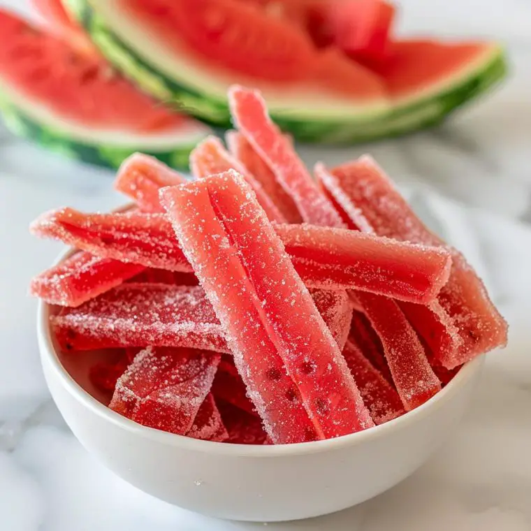 Candied Watermelon Rinds - FunCraftyKitchen