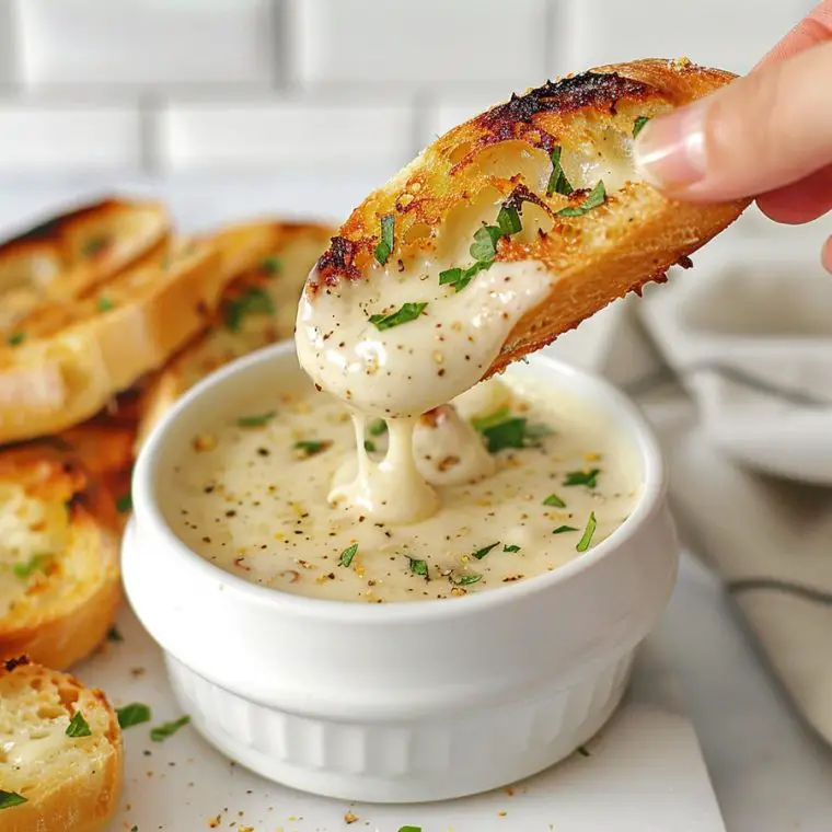 Garlic Parmesan Herb Dip - FunCraftyKitchen