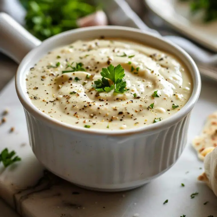 Garlic Parmesan Herb Dip - FunCraftyKitchen