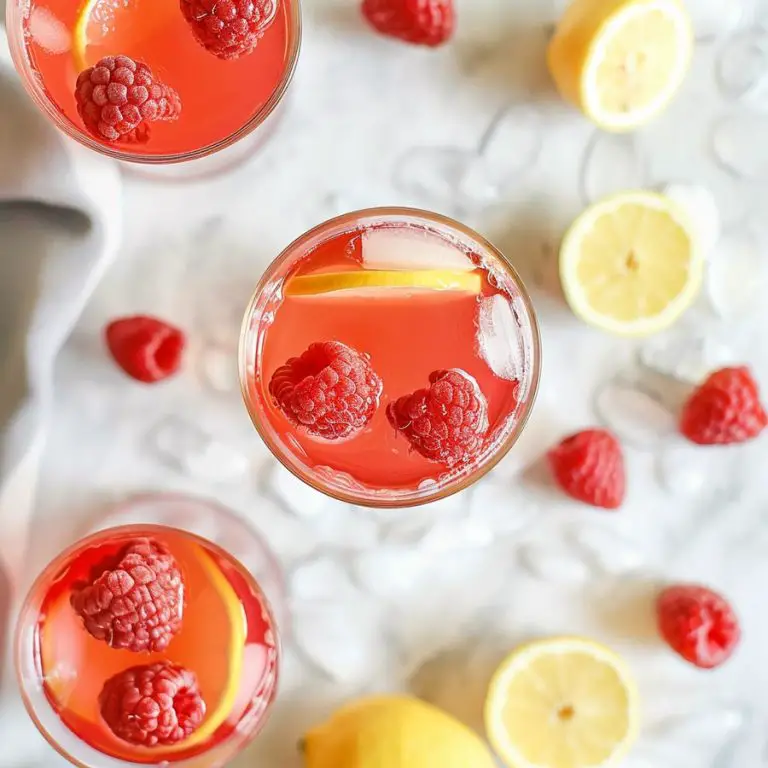 Raspberry Limoncello Cocktails - FunCraftyKitchen