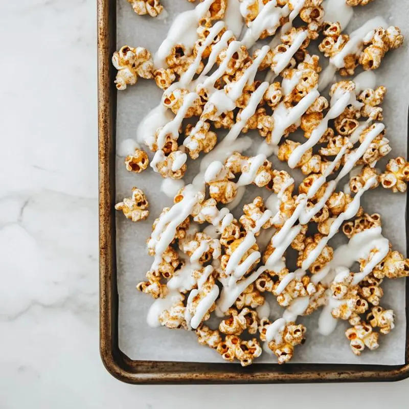 Cinnamon Bun Popcorn - FunCraftyKitchen