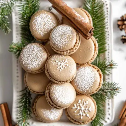 Gingerbread Macarons - FunCraftyKitchen