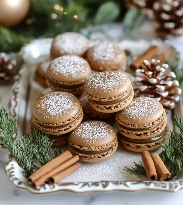Gingerbread Macarons - FunCraftyKitchen