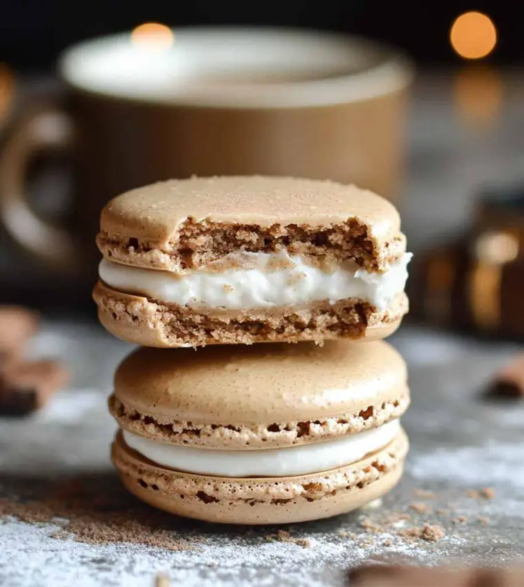 Gingerbread Macarons - FunCraftyKitchen