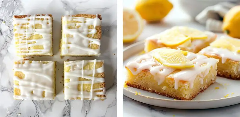 Zingy Lemon Bakewell Bars - FunCraftyKitchen