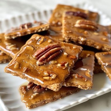 Bourbon Graham Cracker Candy - FunCraftyKitchen