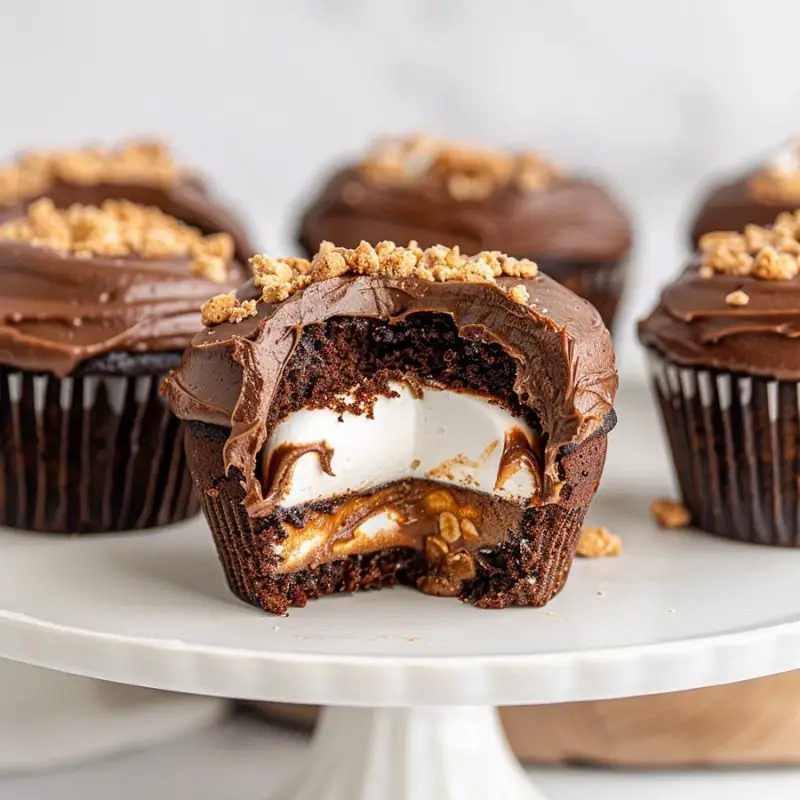 Hershey's S'mores Cupcakes - FunCraftyKitchen