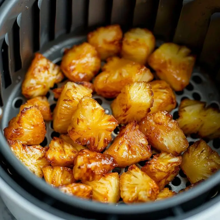 Easy Air Fryer Pineapple - FunCraftyKitchen