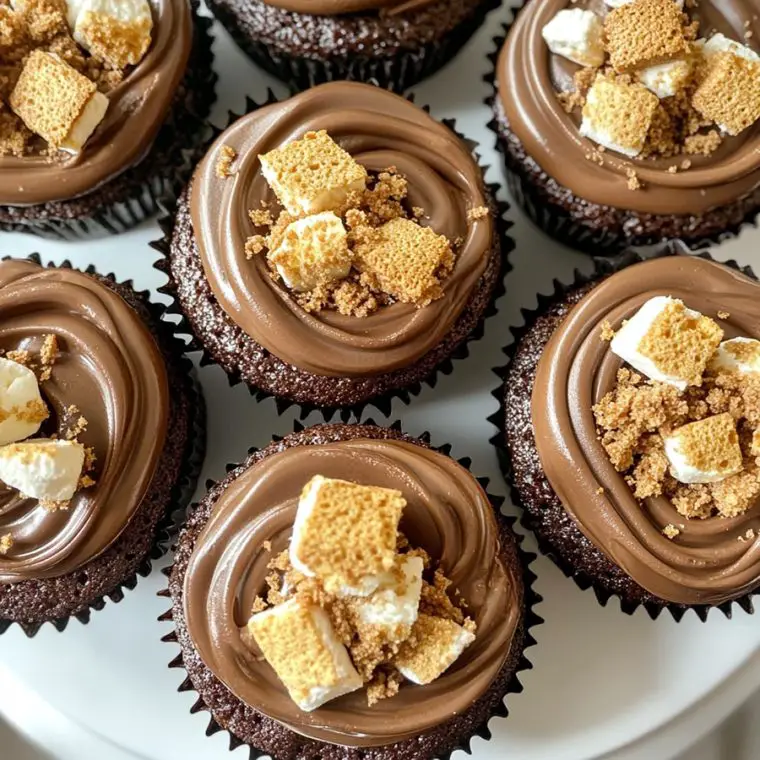 Hershey's S'mores Cupcakes - FunCraftyKitchen
