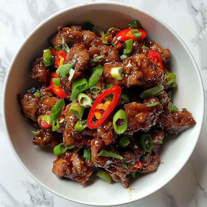 Crispy Chilli Beef - FunCraftyKitchen