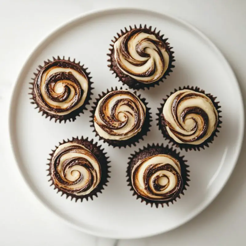 Chocolate Coffee Cream Cupcakes - FunCraftyKitchen