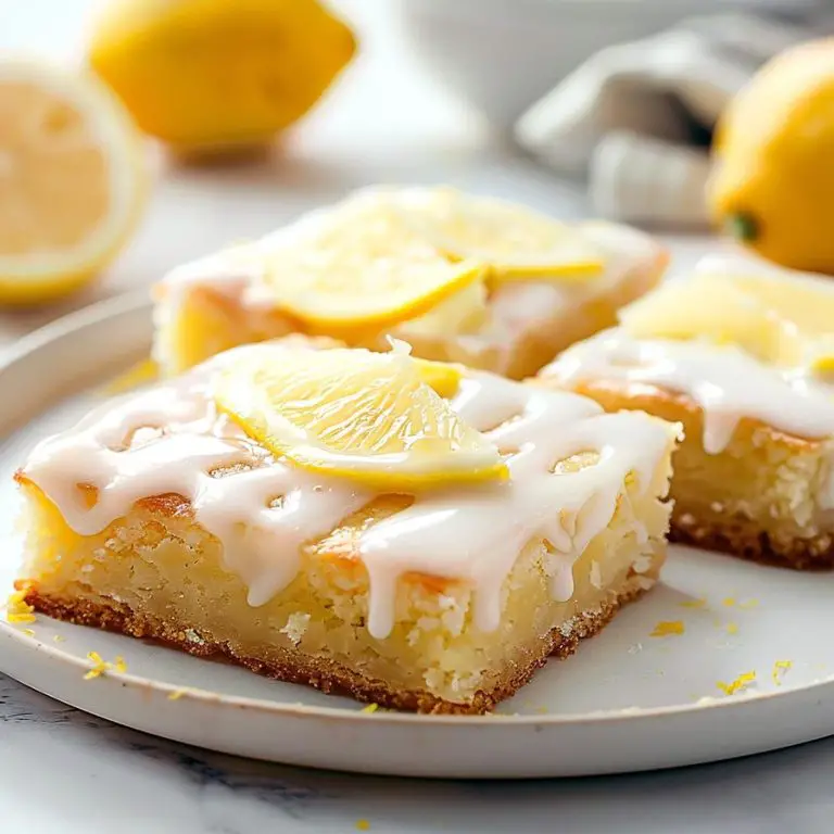 Zingy Lemon Bakewell Bars - FunCraftyKitchen
