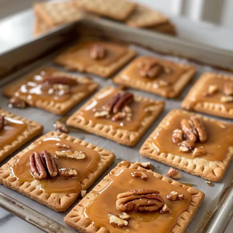 Bourbon Graham Cracker Candy - FunCraftyKitchen