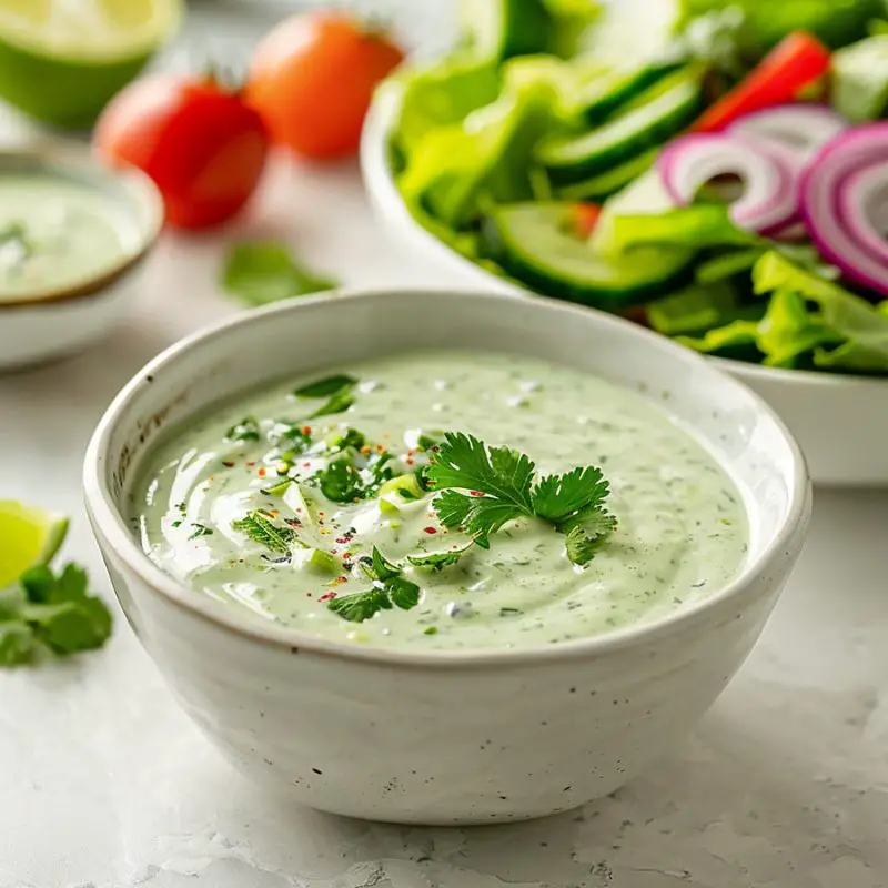 Creamy Cilantro Lime Dressing - FunCraftyKitchen