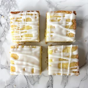 Zingy Lemon Bakewell Bars - FunCraftyKitchen