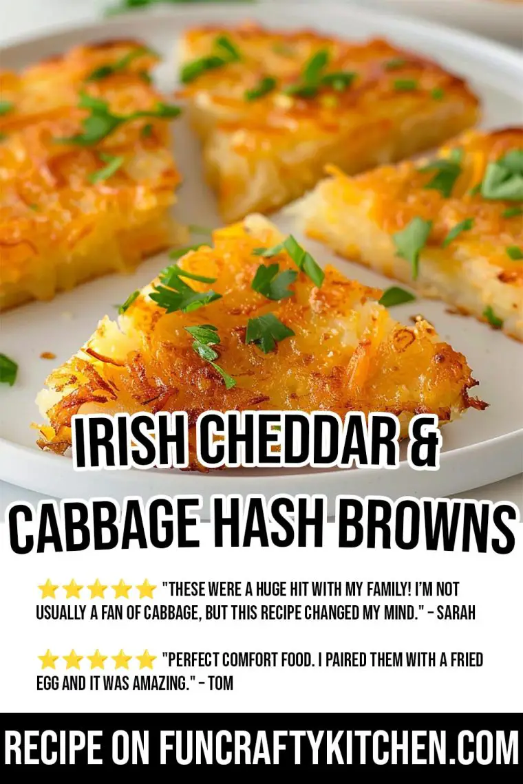Irish Cheddar & Cabbage Hash Browns - FunCraftyKitchen