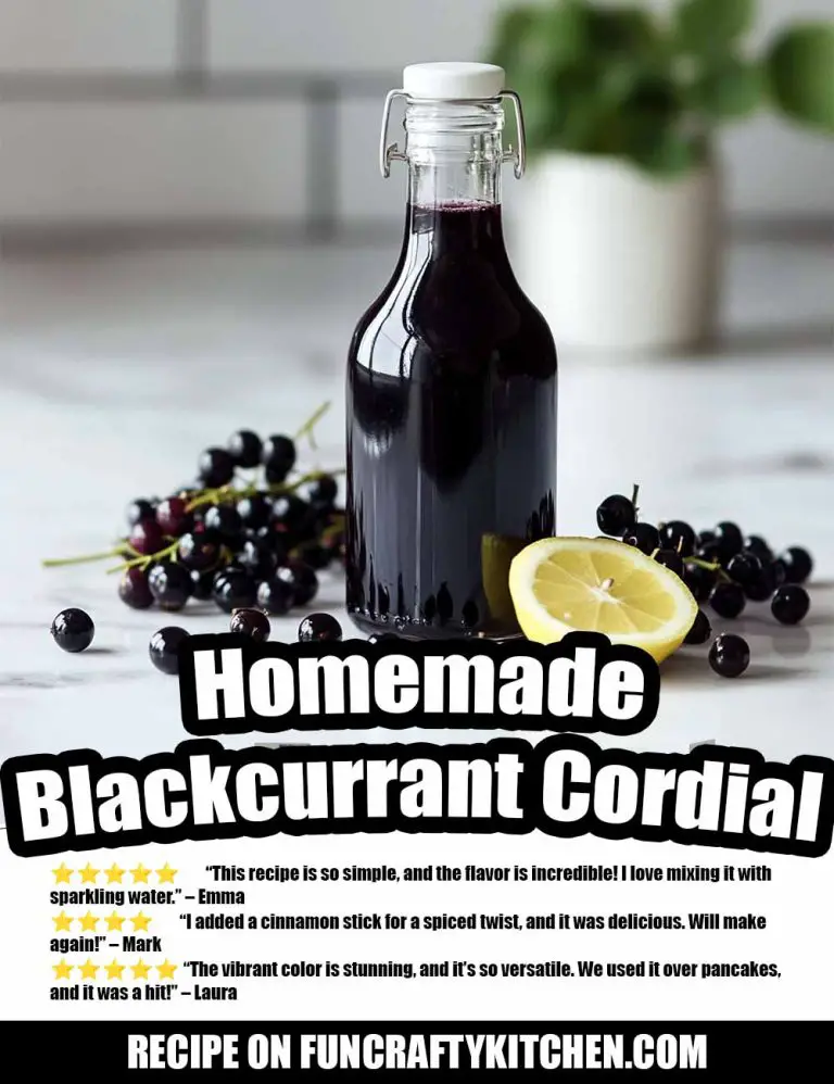 Homemade Blackcurrant Cordial - FunCraftyKitchen