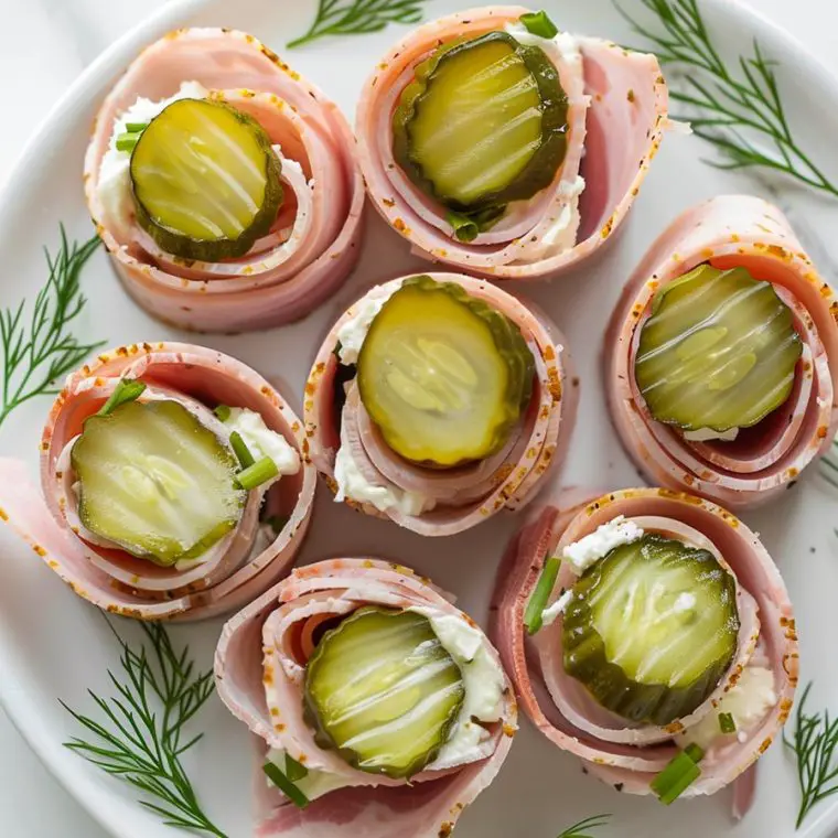 Ham and Pickle Rollups - FunCraftyKitchen