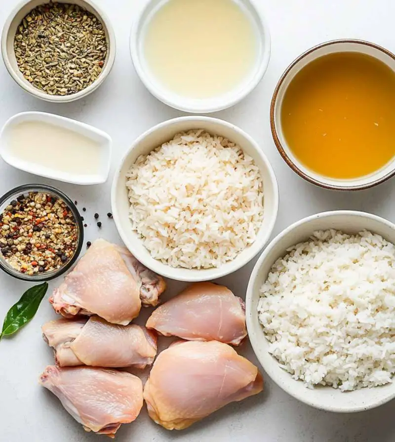 Old-School Chicken And Rice Bake - FunCraftyKitchen