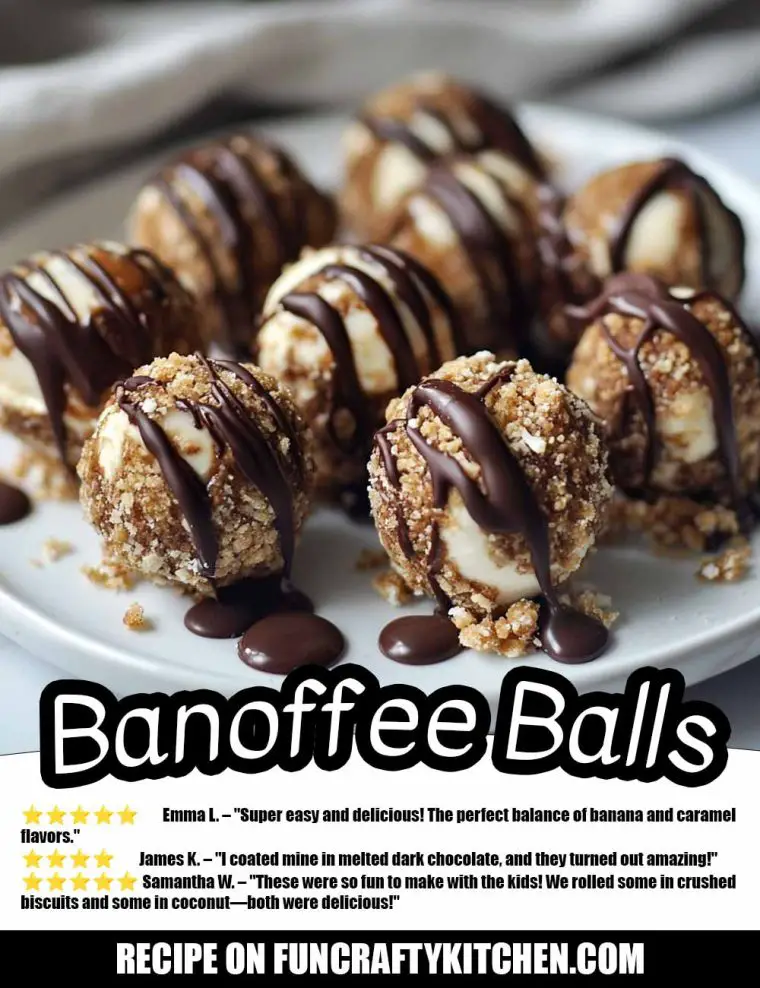 Banoffee Balls - FunCraftyKitchen