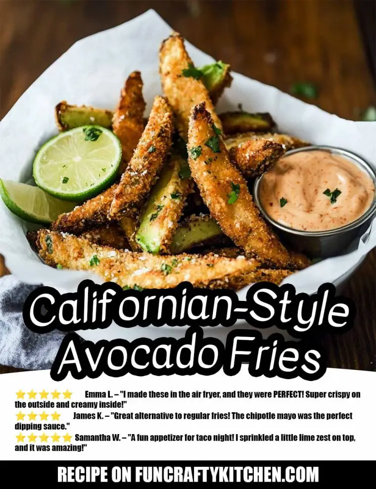 Californian-Style Avocado Fries - FunCraftyKitchen