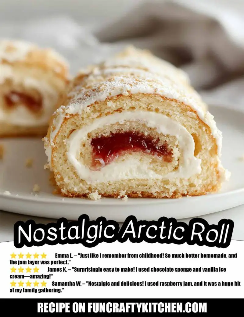 Nostalgic Arctic Roll - FunCraftyKitchen