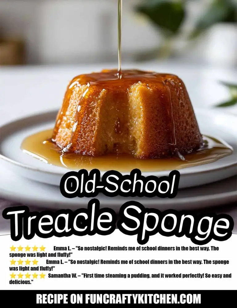 Old-School Treacle Sponge - FunCraftyKitchen