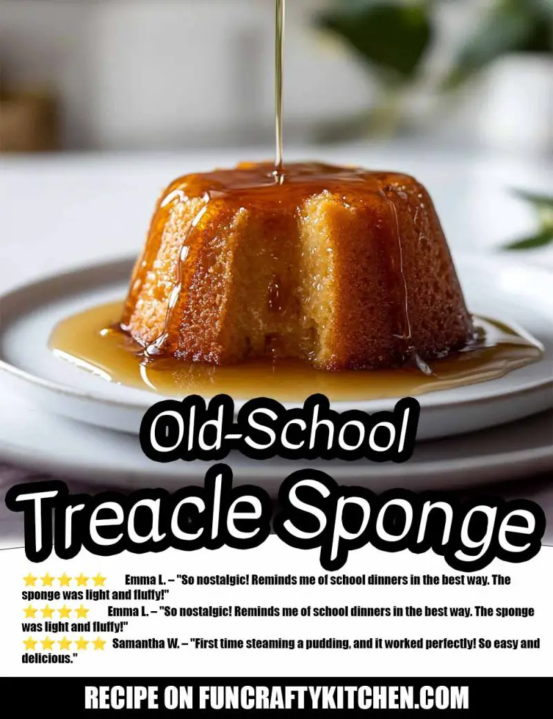 Old-School Treacle Sponge - FunCraftyKitchen