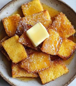Old-Fashioned Fried Cornmeal Mush - FunCraftyKitchen