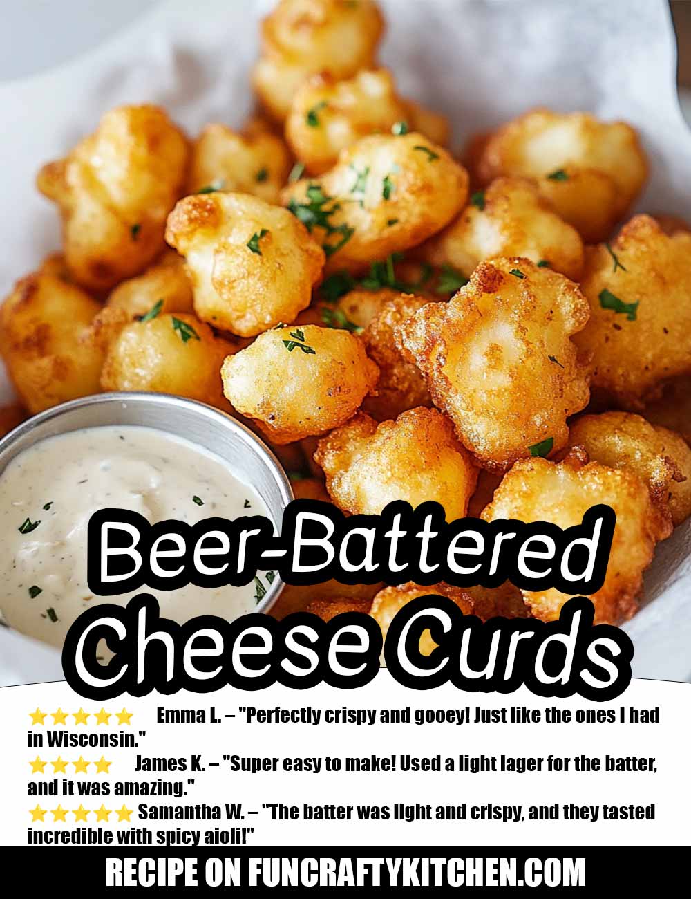 Beer-Battered Cheese Curds - FunCraftyKitchen