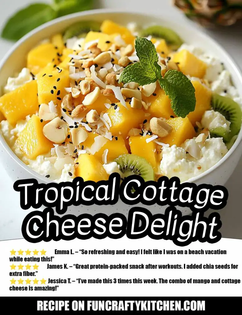 Tropical Cottage Cheese Delight - FunCraftyKitchen